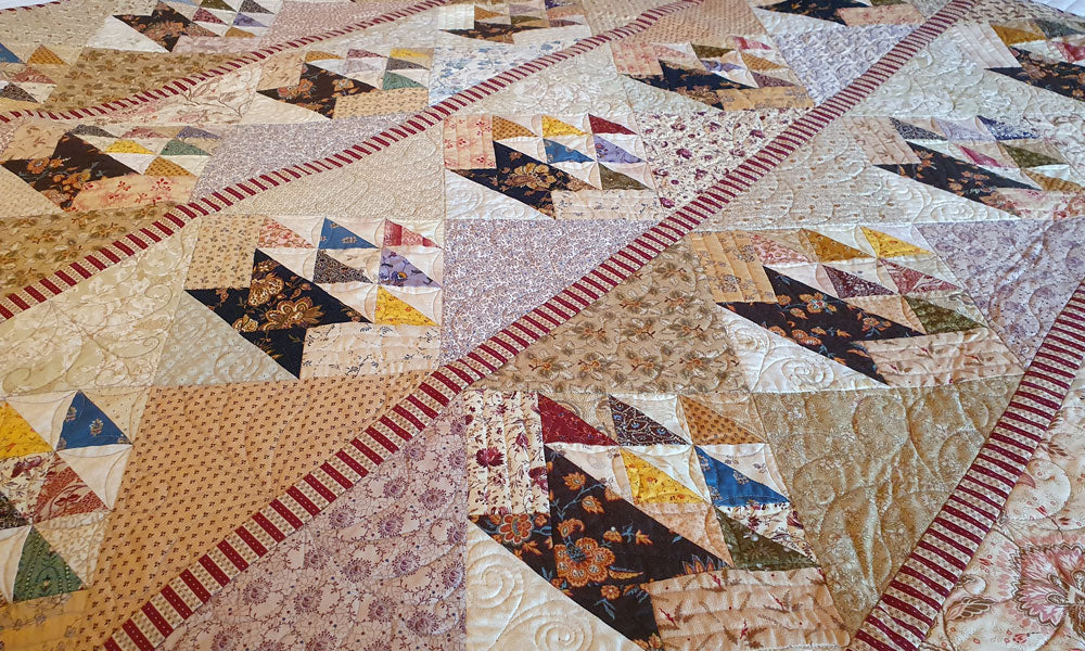 Scrappy Baskets Quilt Pattern Giveaway! Making half square triangles from scraps. | Sharon ...