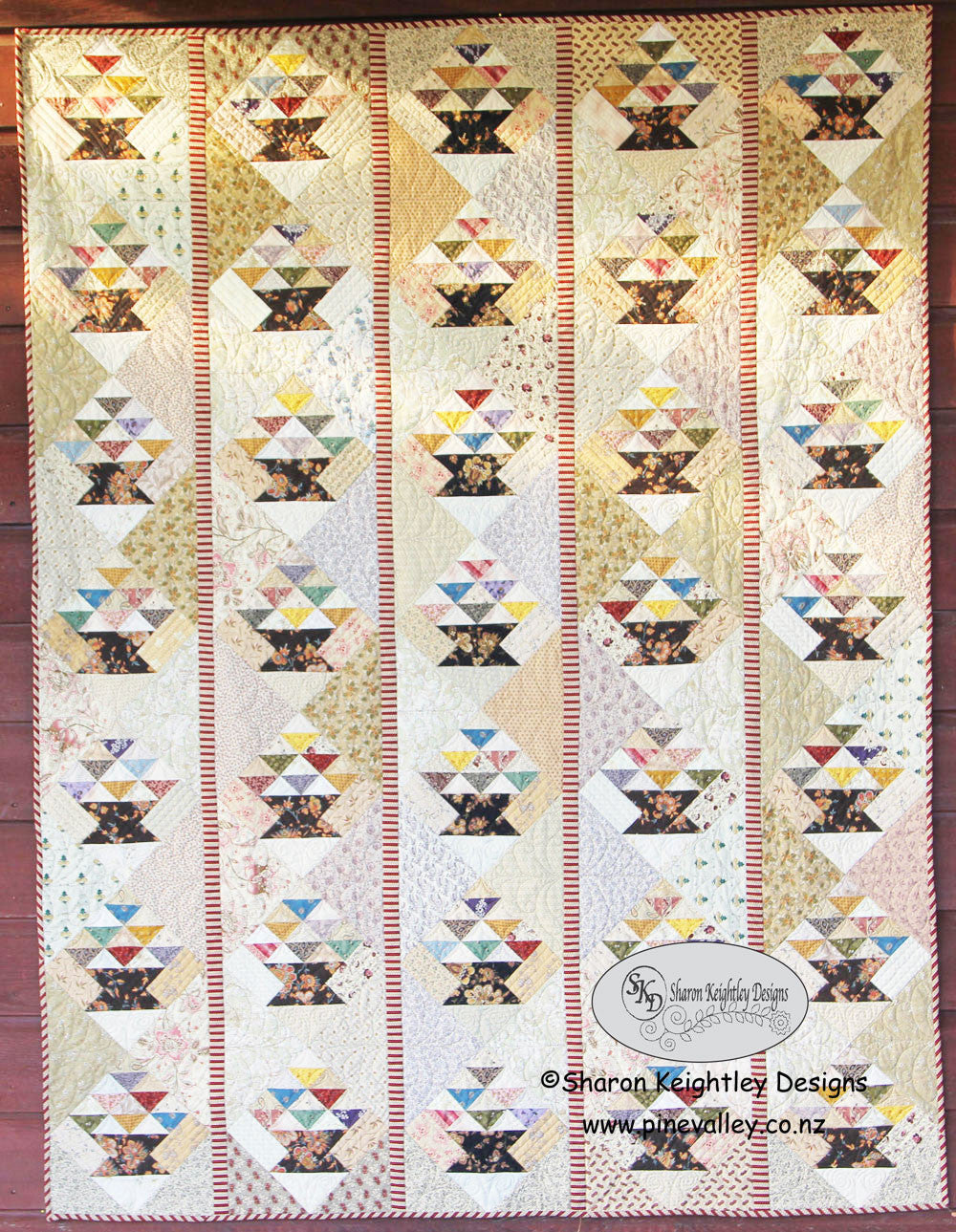 Scrappy Baskets Quilt Pattern | Sharon Keightley Quilts
